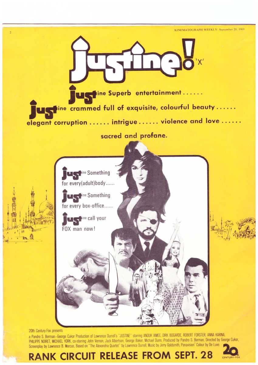 Justine (1969) ** – The Magnificent 60s