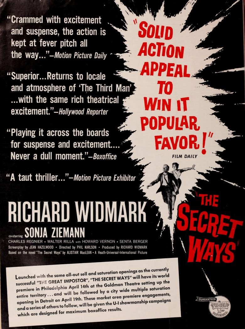 The Secret Ways (1961) *** – The Magnificent 60s