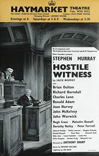 Play into Film – “Hostile Witness” (1968) – The Magnificent 60s