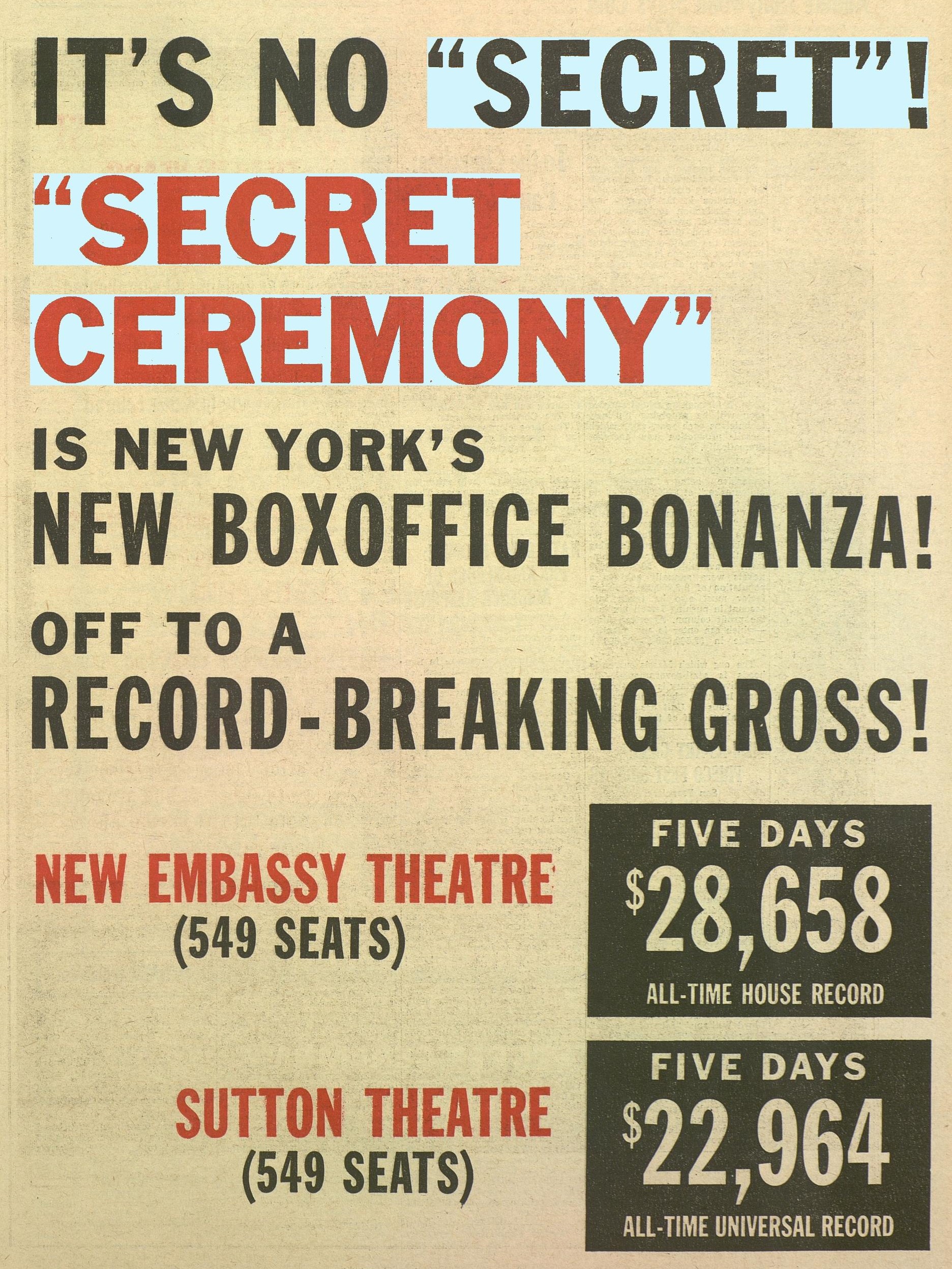 Behind the Scenes: “Secret Ceremony” (1968) – The Magnificent 60s