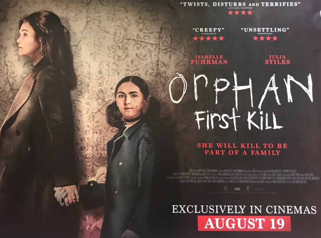 Orphan First Kill (2022) *** – Seen at the Cinema – The Magnificent 60s
