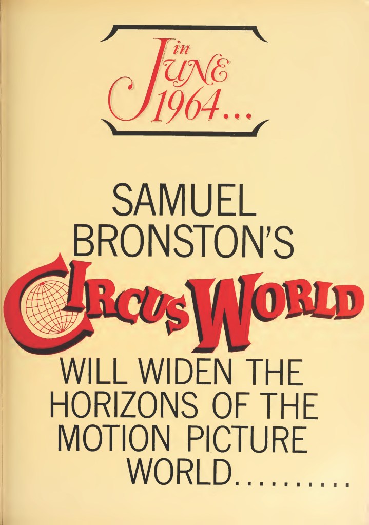 Circus World / The Magnificent Showman (1963) **** – Seen at the Cinema ...