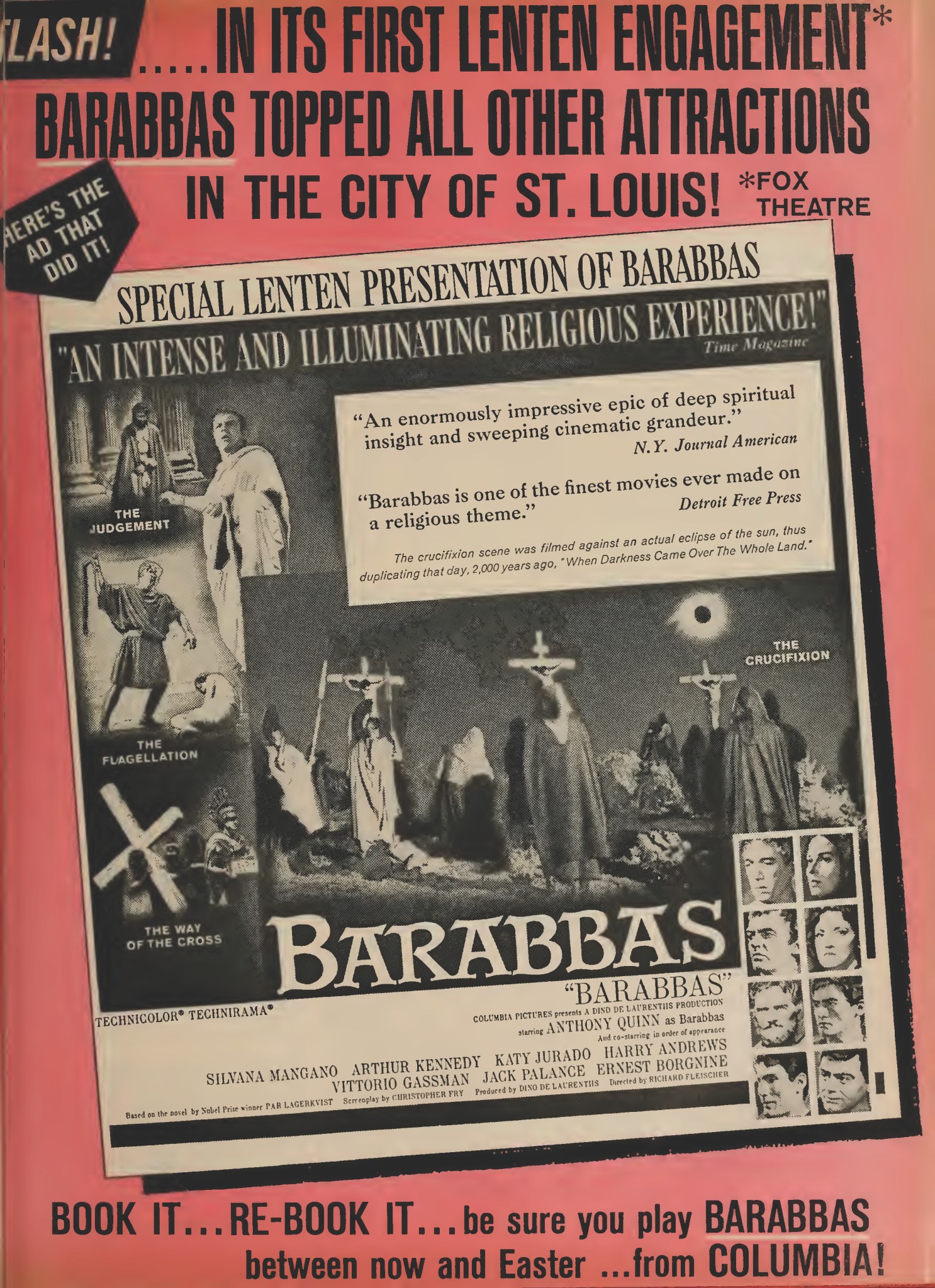Behind the Scenes: “Barabbas” (1961) – The Magnificent 60s
