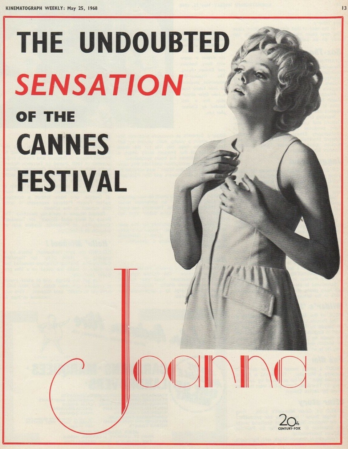 Joanna (1968) ** – The Magnificent 60s