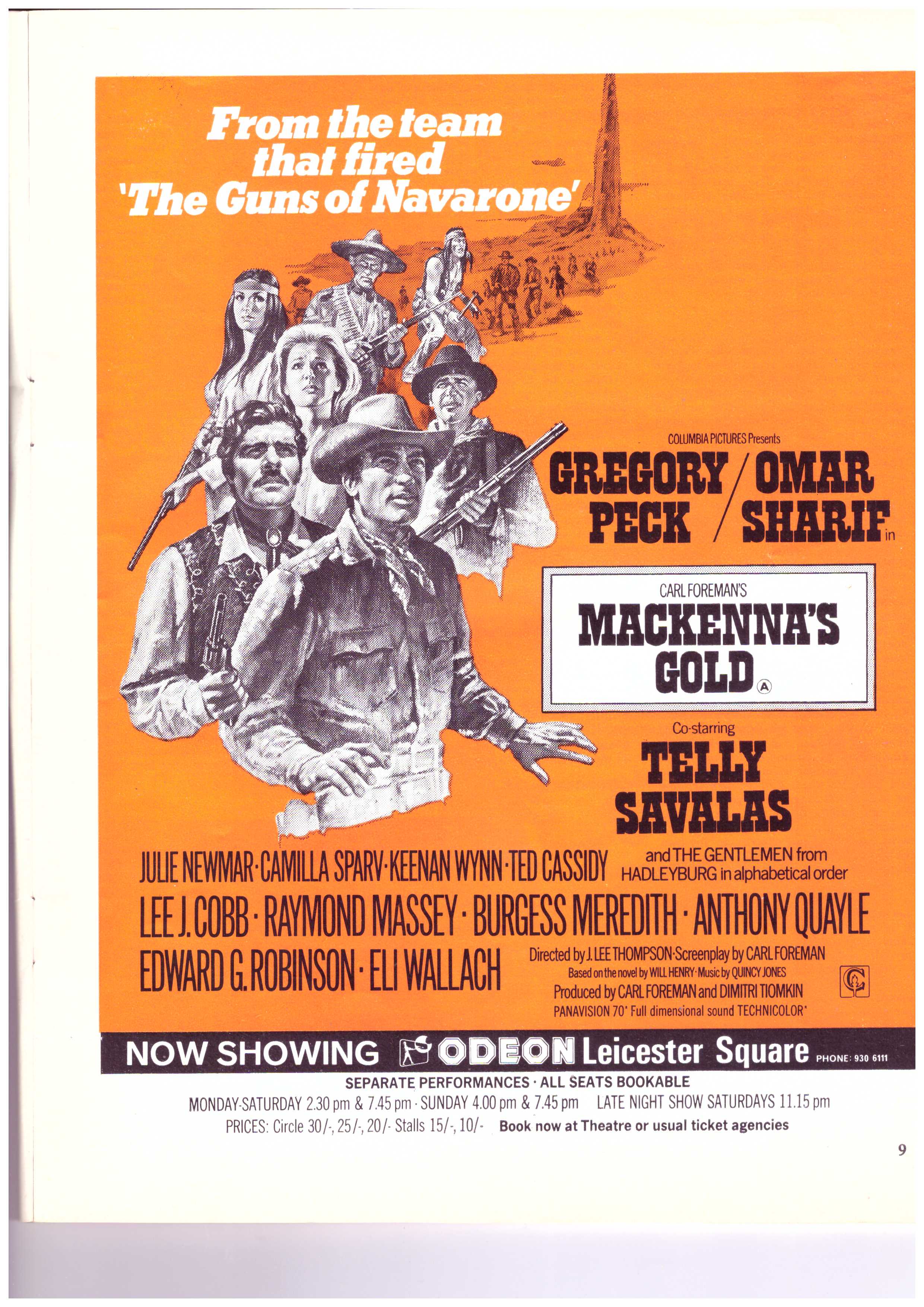 Mackenna’s Gold (1969) *** – The Magnificent 60s