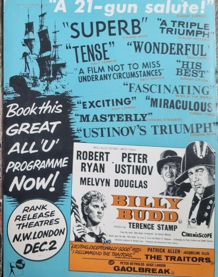 Billy Budd (1962) *** – The Magnificent 60s