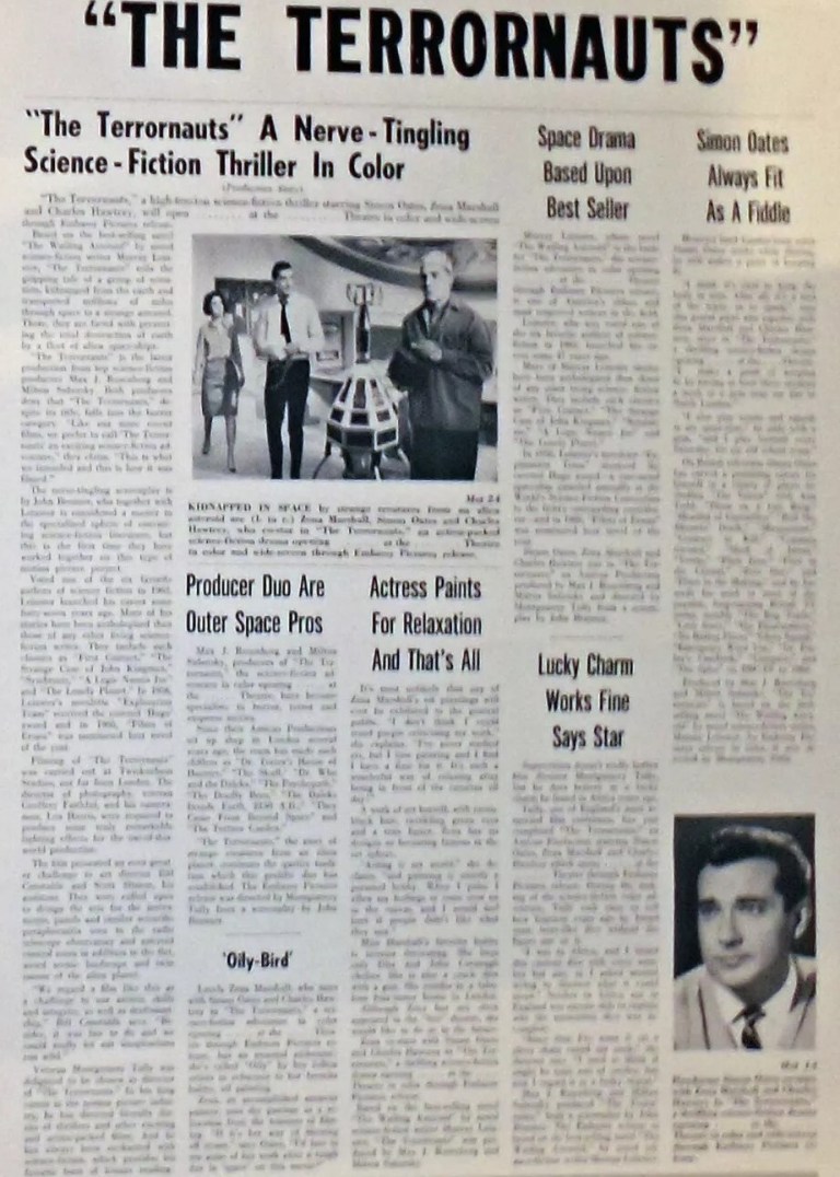 Behind the Scenes: “The Terrornauts” (1967) – The Magnificent 60s