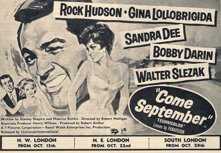 Come September (1961) *** – The Magnificent 60s