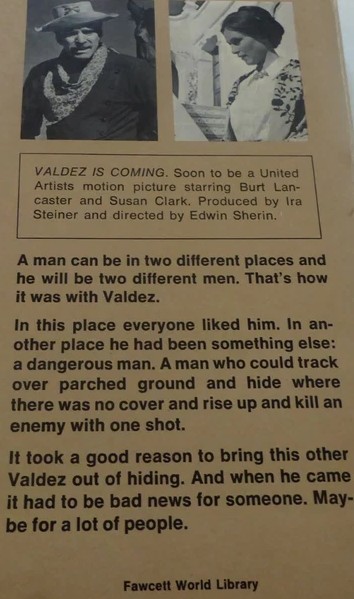 Behind the Scenes: “Valdez Is Coming” (1971) – Book Into Film – The ...